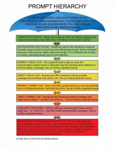 Prompting Hierarchy for Augmentative and Alternative Communication ...